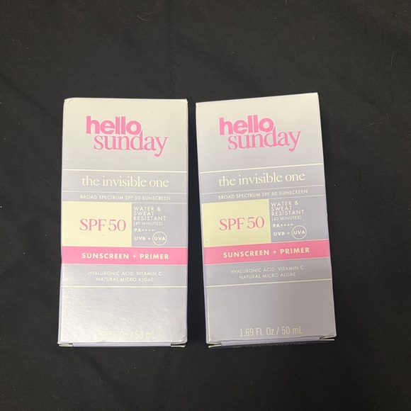 hello sunday | Skincare | Spf 5 Sunscreen Primer Pink And Gray | Poshmark
